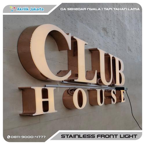 Jual Huruf Timbul stainless LED nyala depan | frontlight - Jakarta ...