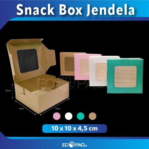 Jual Kotak Snack Box - Dus Katering Catering - JENDELA - 10x10x5 cm ...