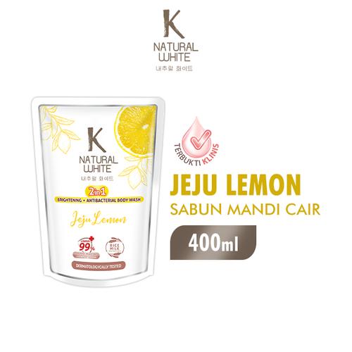 Promo K Natural White Sabun Mandi Jeju Lemon 400 ml - - Wings Official ...