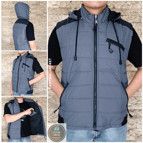 Jual JAKET ROMPI PARASUT PRIA - VEST HOODIE - ROMPI MOTOR WINDPROOF ...