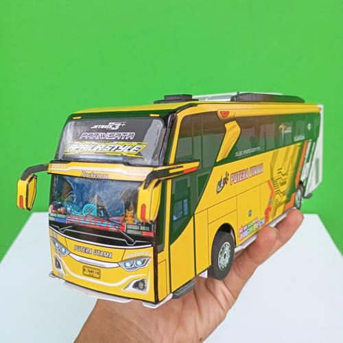 Jual Miniatur Bus Papercraft APRILIA STYLE Putera Utama JB3 Hadiah dan ...