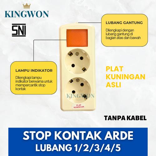 Jual STOP KONTAK ARDE LUBANG 1/2/3/4/5 TANPA KABEL COLOKAN LISTRIK ...