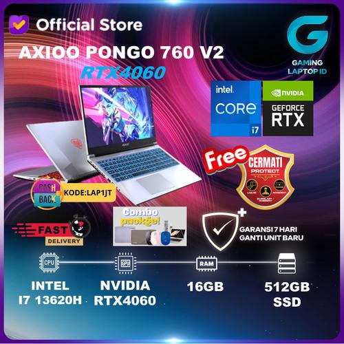 Promo AXIOO PONGO 760 V2 I7 13620H RTX4060 16GB 512GB W11 15.6" FHD ...