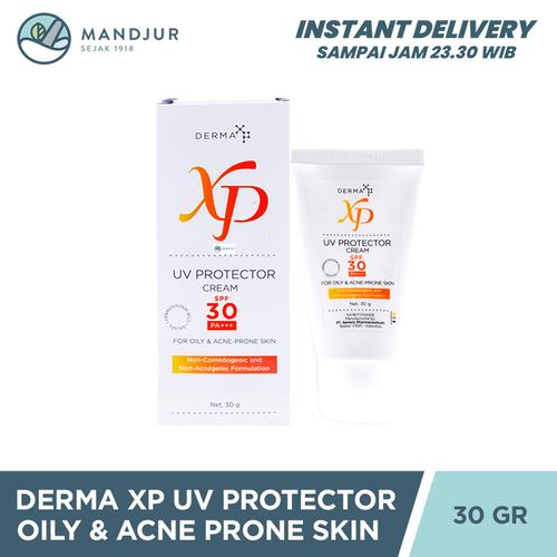 Jual Derma XP UV Protector Cream SPF 30 - Sunscreen For Oily and Acne ...