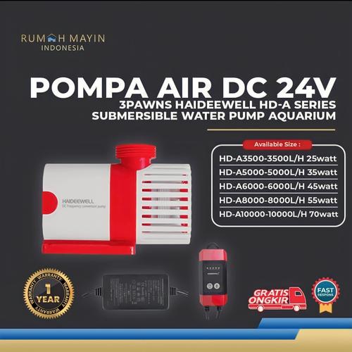 Promo Pompa Air DC 24V 3Pawns Haideewell HD-A Series Submersible Water ...