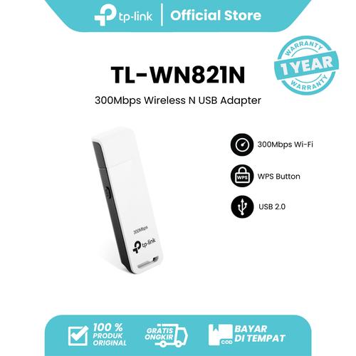Promo TP-Link TL-WN821N | 300Mbps WiFi Adapter | USB Adapter | Wireless ...