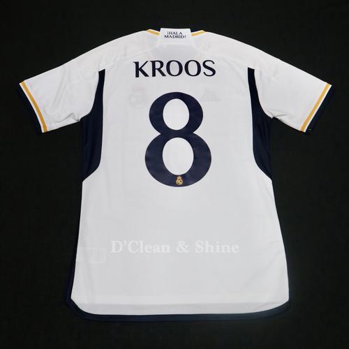Jual Jersey Original Real Madrid Home 2023/2024 Kroos 8 Adidas HR3796 ...