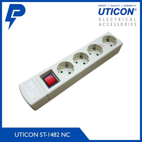 Jual Uticon Stop Kontak Arde Terminal 4 Lubang Saklar Panel ST-1482 NC ...