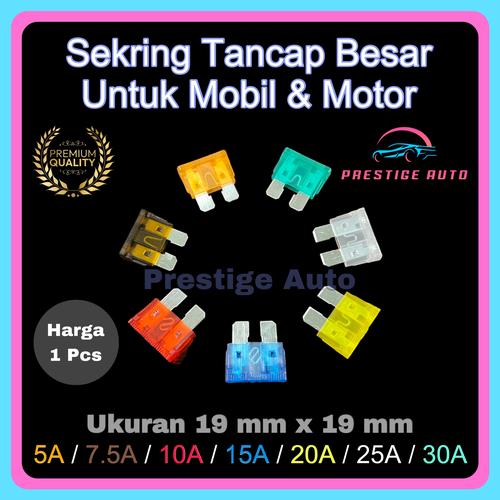 Jual Sekring DX Tancap Besar Mobil & Motor 5A 7.5A 10A 15A 20A 25A 30A Eceran - Fuse / Sikring ...