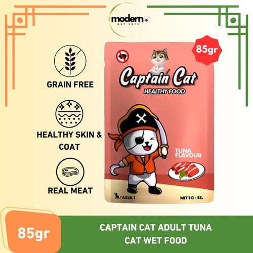 Jual Captain Cat Adult Tuna Cat Wet Food Pouch 85gr - Jakarta Timur ...