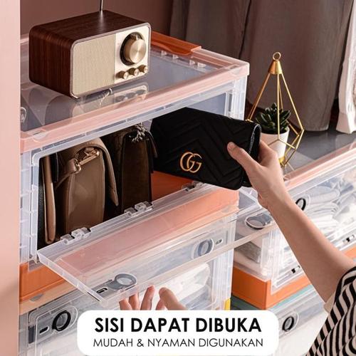 Jual Container Box Lipat Penyimpanan Serbaguna Beroda Rak Lemari Kotak ...
