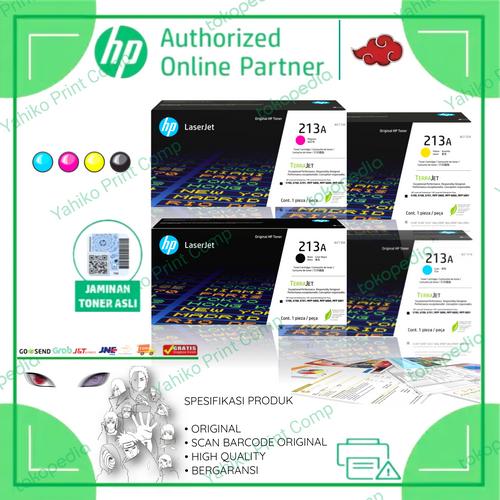Jual HP 213A Original Laserjet Toner Cartridge Black Color - 1 SET BK.C ...