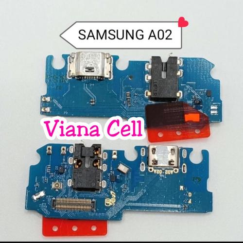 Jual samsung A02 A022 flexible pcb board konektor charger cas mic hf ...