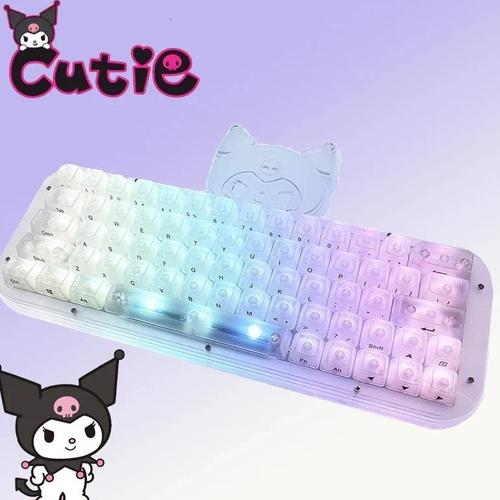 Jual Kuromi RGB USB Mini Mechanical Hot Swappable Portable 64keys ...