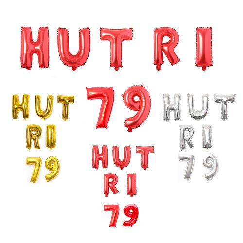 Jual Paket Balon Huruf HUT RI 17 Agustus Balon Foil Dirgahayu 1 Pack ...