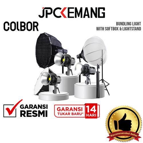 Promo Paket Lighting Studio Colbor with SoftBox + LightStand Colbor ...