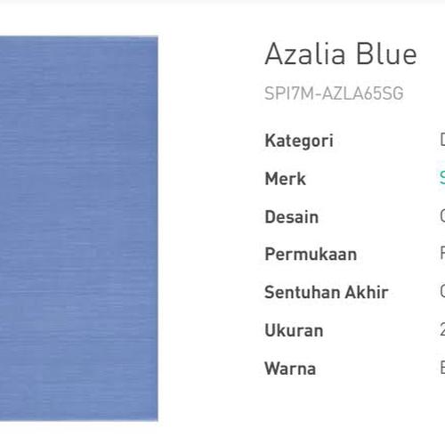 Jual Signature Azalia Blue 25x40 kw 2 Glossy keramik dinding / wall ...