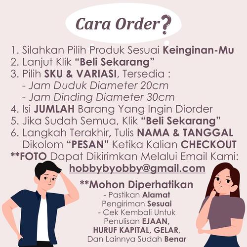 Jual New Product Jam Dinding Kayu Custom Foto Nama Kado Pernikahan Unik ...