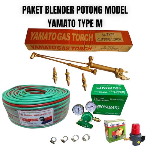 Jual PAKET BLENDER LAS POTONG CUTTING TORCH TYPE M YAMATO SELANG 5 10 ...