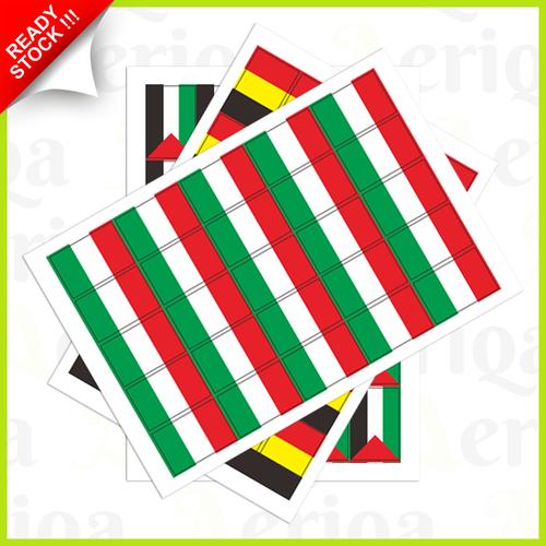 Jual Stiker Pipi Bendera Negara - Custom Persegi - Face Sticker Set ...