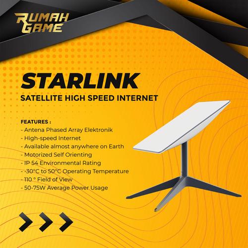 Jual STARLINK Standard Internet Kit Satellite Antenna & WiFi Modem ...