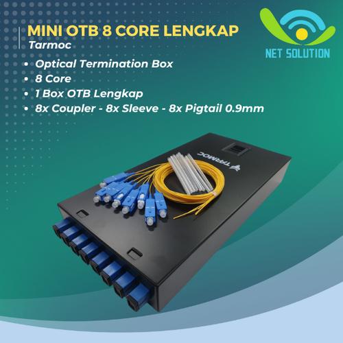 Jual Tarmoc Fiber Optic mini OTB 8 Core SC|Roset FO Besi 8C Lengkap ...
