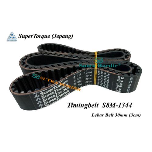 Jual timingbelt S8M 1344 lebar 30mm jepang asli supertorque timingbelt elevator s8m-1344 japan ...