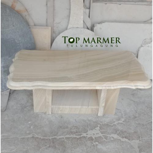 Jual Meja tamu batu onix motive alur daun model mawar kaki model koran ...