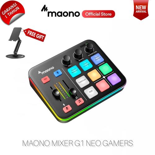 Jual MAONO G1 NEO Gaming Audio Interface RGB 48V Phantom Power for Live ...