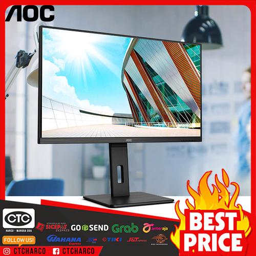 Promo Monitor Led AOC U27P2C 27" Inch - 4K UHD IPS USB-C 65W HDMI DP ...