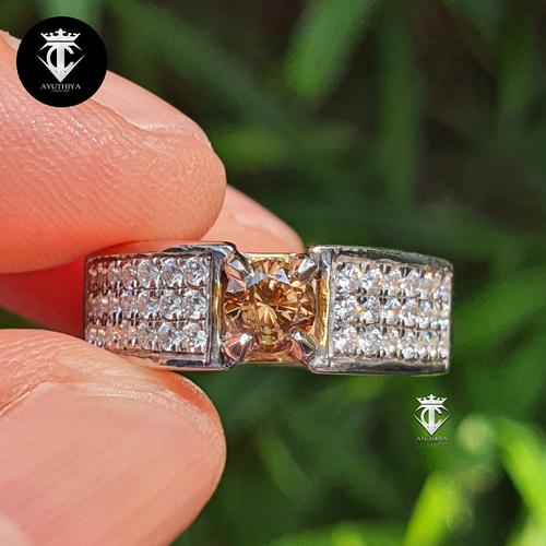 Jual Premium Natural Fancy Color Diamond Berlian 0.43 Ct I1 3G NTE CGL Lab Certified - Jakarta ...
