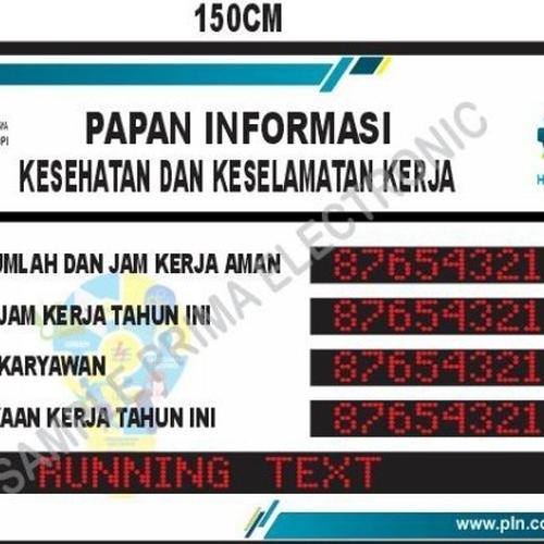 Jual Papan HSE Performance Digital 150X100 cm Papan info K3 Safety ...