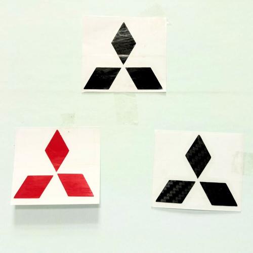 Jual Stiker Logo Stir Mobil Sticker Logo Mitsubishi Setir - Hitam ...