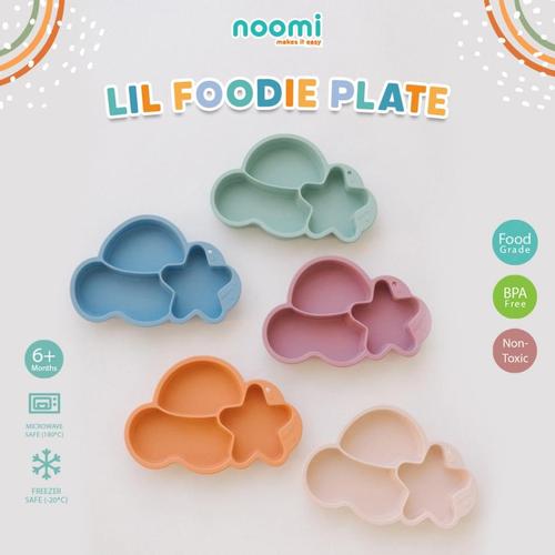 Promo Tempat Makan Silikon Anak Noomi - Lil Foodie Plate - Mauve Rose ...