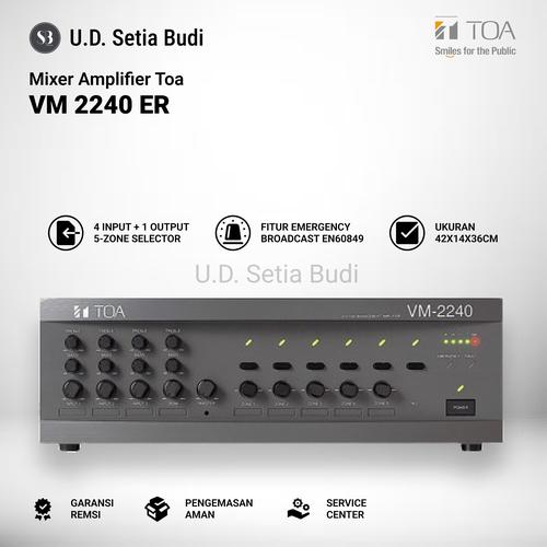 Jual Sistem Manajemen Amplifier Toa (ER Version) VM-2240 Original ...