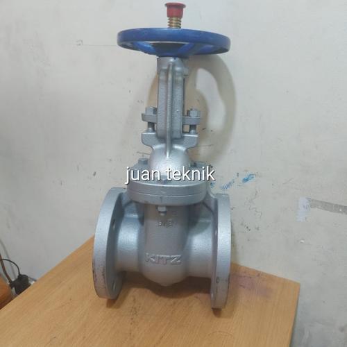 Jual gate valve kitz cast iron 4" inch dn100 class 125 200wog gate valve kitz fcl flange 4" inch ...