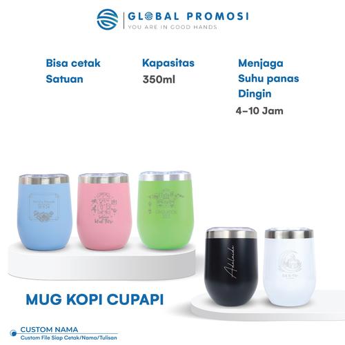 Jual Coffee Stainless Mug Cupapi Custom Gelas Kopi Laser Grafir ...