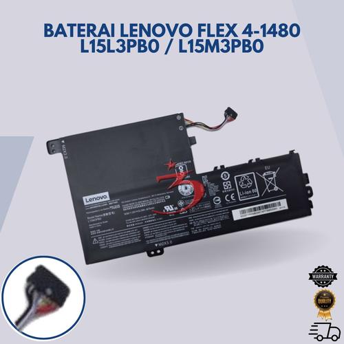 Jual Baterai Lenovo Flex 4-1480 L15L3PB0 / L15M3PB0 Original - Kota ...