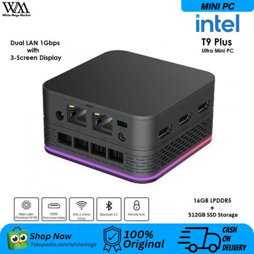 Jual T9 PLUS Ultra-Mini PC - Intel Alder Lake N100 - LPDDR5 16GB RAM SSD 512GB ROM - Jakarta ...