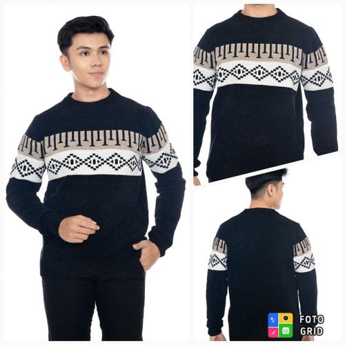 Promo Sweater Rajut Import Pria Lengan Panjang Outer Switer Laki Tebal ...