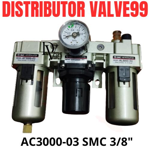 Jual air filter regulator lubricator AC3000-03 SMC - AC3000-03 ...