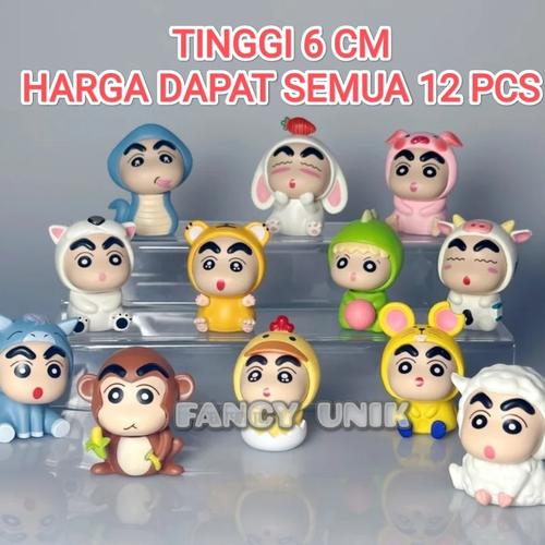 Jual New Crayon Shin Chan Shinchan Cos Chinese Zodiac Figure Set 6 / 12 ...