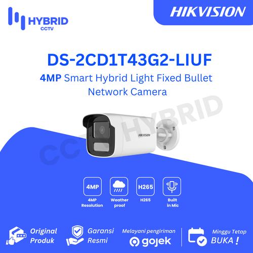 Jual Hikvision DS-2CD1T43G2-LIUF 4MP Smart Hybrid Light Fixed Bullet ...
