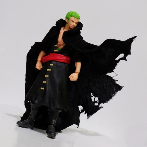 Jual Mantle Hitam untuk SHF Roronoa Zoro One Piece custom Wired Cape ...