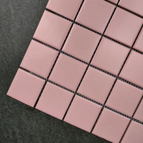 Jual Mosaic Merk SinGres Type Pink Square Matt - Mosaic Dinding Shower ...