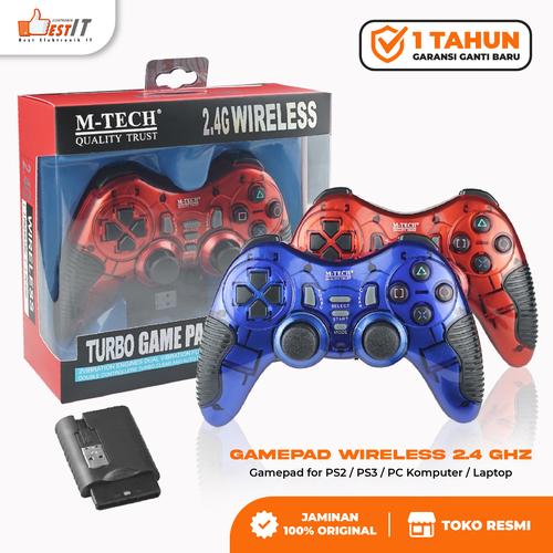 Promo Stick Wireless 2.4GHz Gamepad for PS2/PS3/PC/LAPTOP - Merah ...