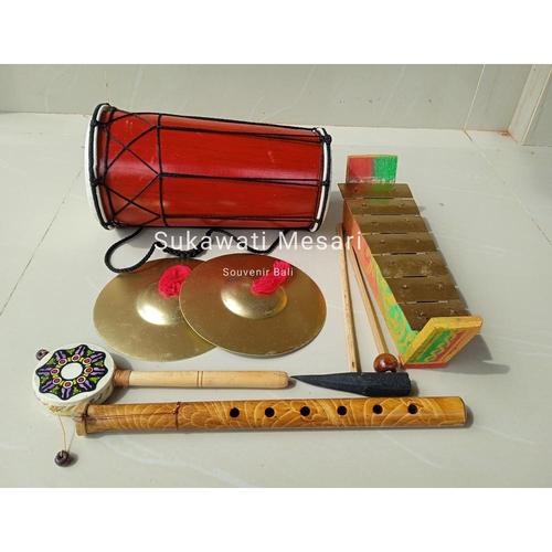 Jual Mainan Edukasi Alat Musik Kendang Gendang 25cm Gangsa Mini Daun 7 ...