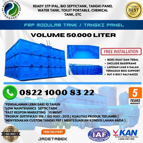 Jual Tangki Panel BIOSYS Volume 50 m3. biotech sistem, biofil, biotank ...