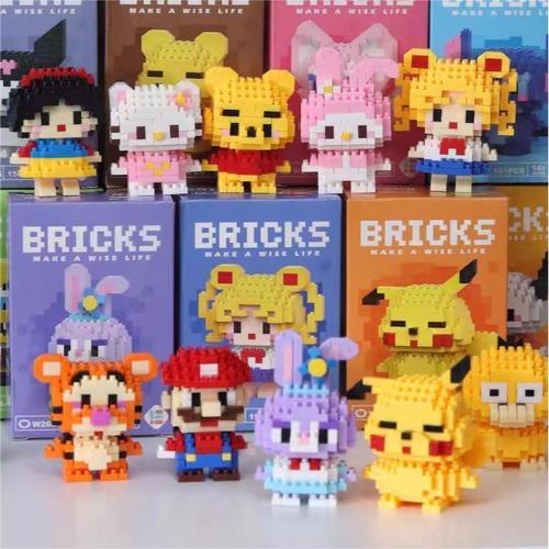 Jual Mainan Mini Brick Karakter / Balok Susun Mini / Building Box Ledding Judy Rabbit Nick Fox ...