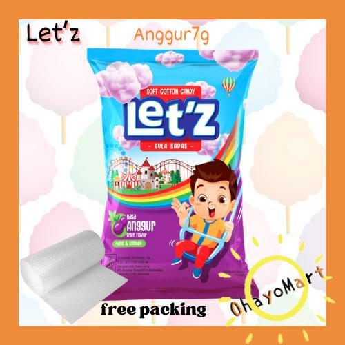 Jual Let'z soft cotton candy grape flavor / Letz permen gula kapas rasa ...